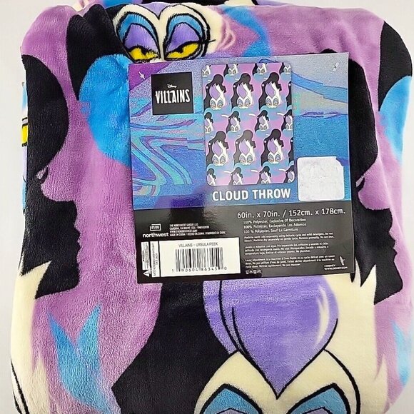 The Northwest Company | Bedding | New Disney Villains Ursula 670 Cloud ...